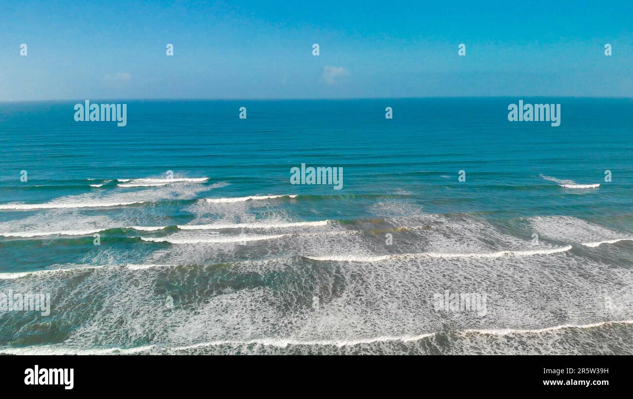 An aerial view of Kangaroo Island Pennington Bay Beach in Australia ...