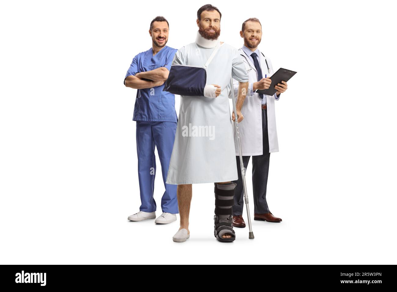 Team doctor patient hospital Cut Out Stock Images & Pictures - Alamy