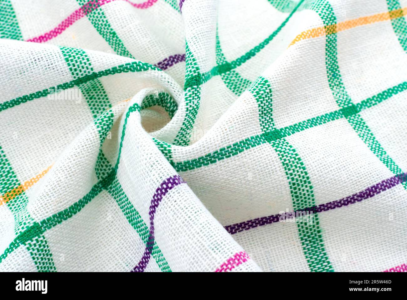 Seamless retro white green square tablecloth hi-res stock photography ...