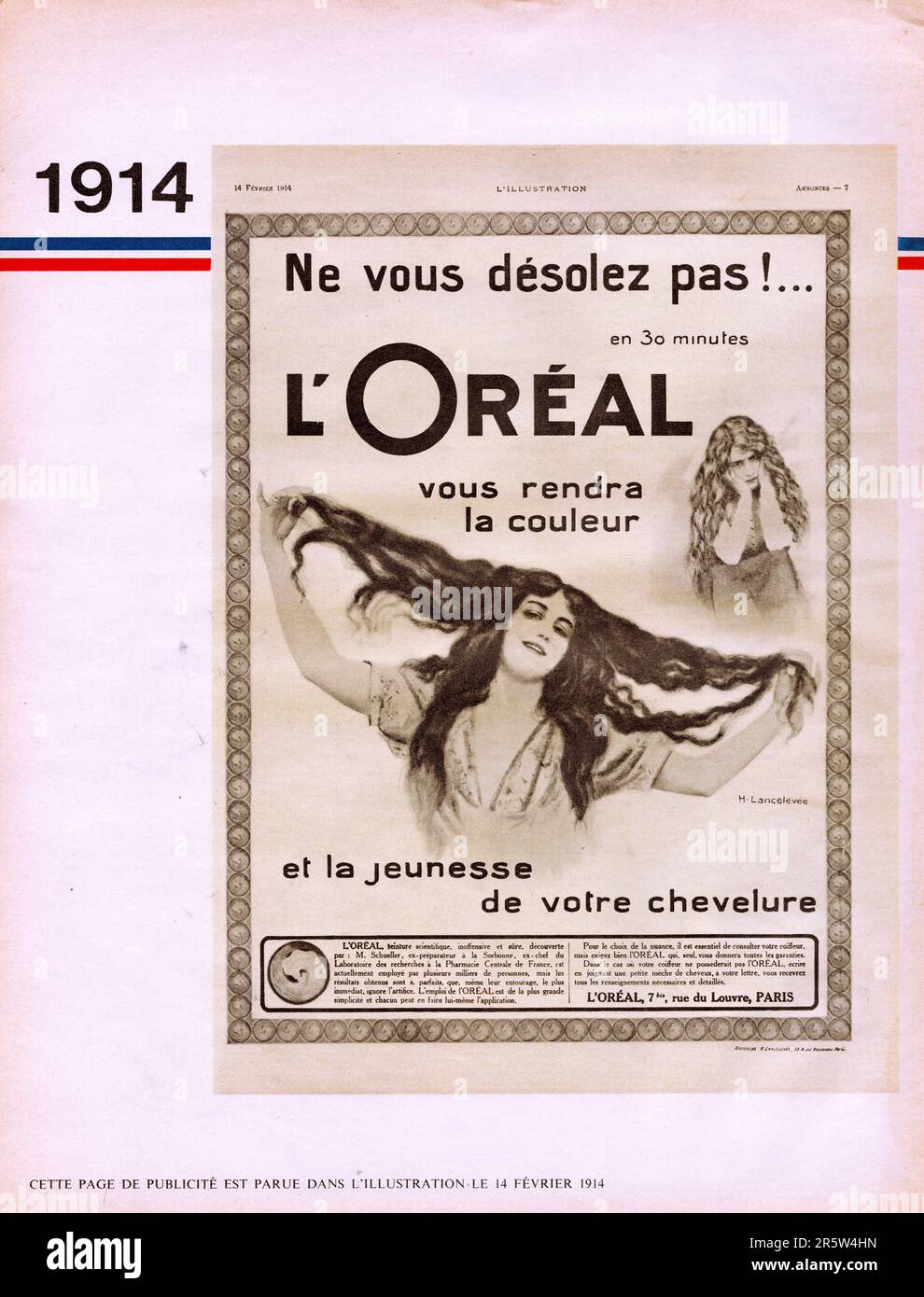 L'Oreal publicite 1914 L'Oreal Ne vous desolez pas! L'Oreal vintage ...