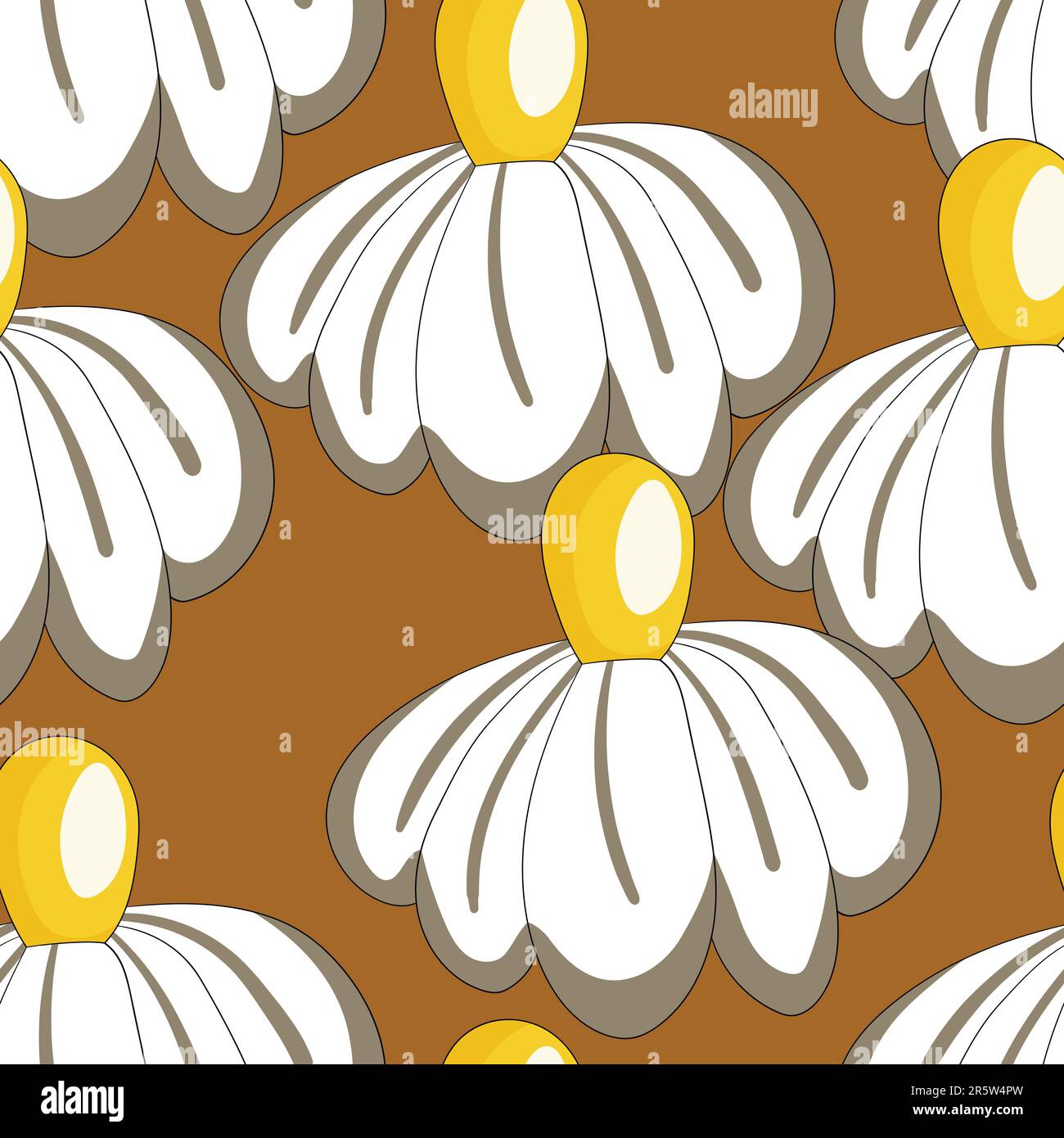 Seamless floral pattern based on traditional folk art ornaments ...