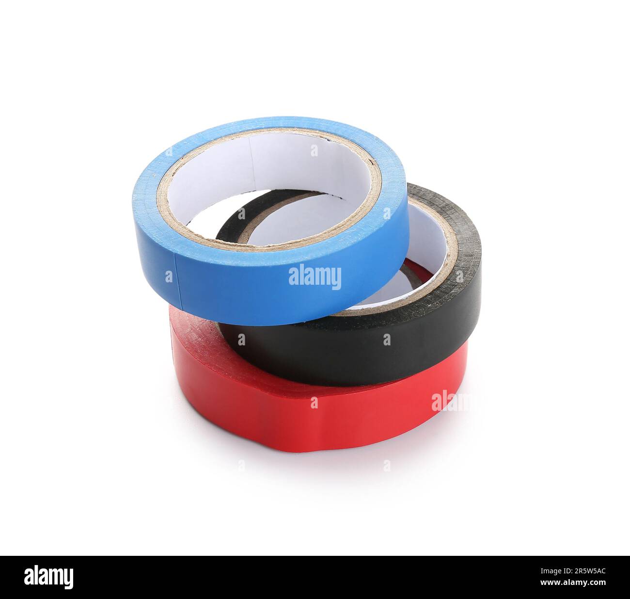 Adhesive tape rolls isolated on white background Stock Photo - Alamy