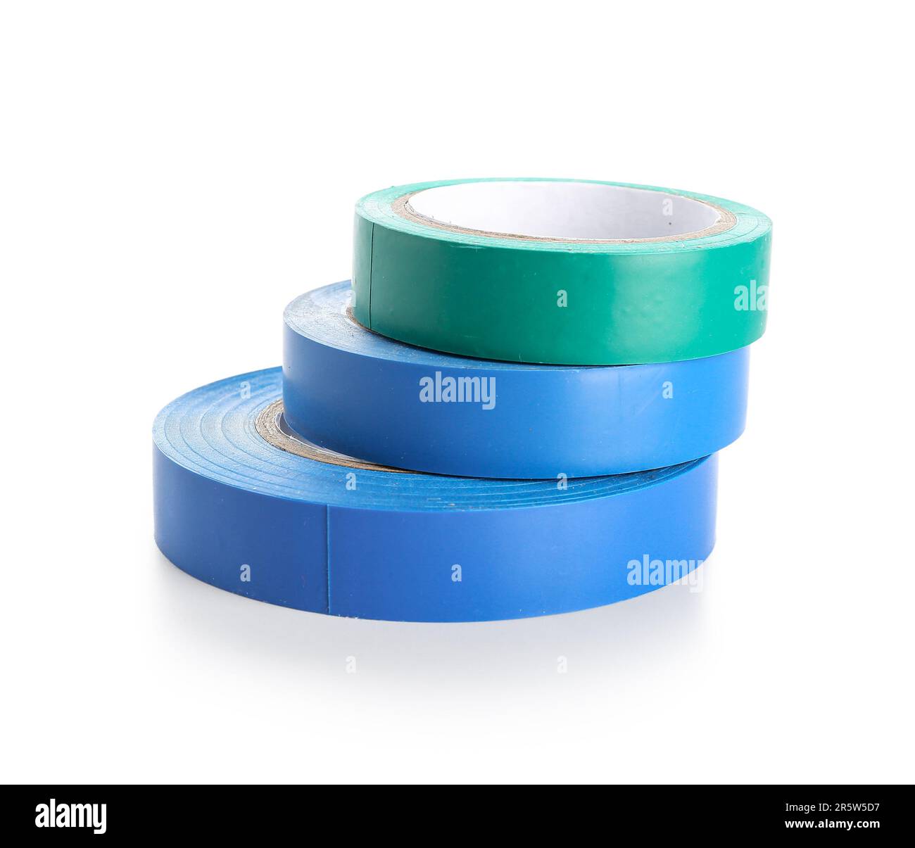Adhesive tape rolls on white background Stock Photo - Alamy