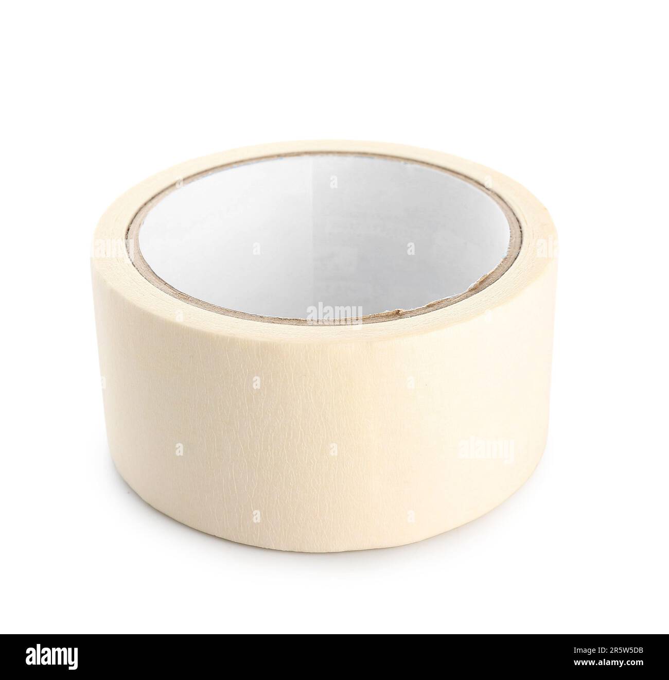 Adhesive tape roll on white background Stock Photo - Alamy