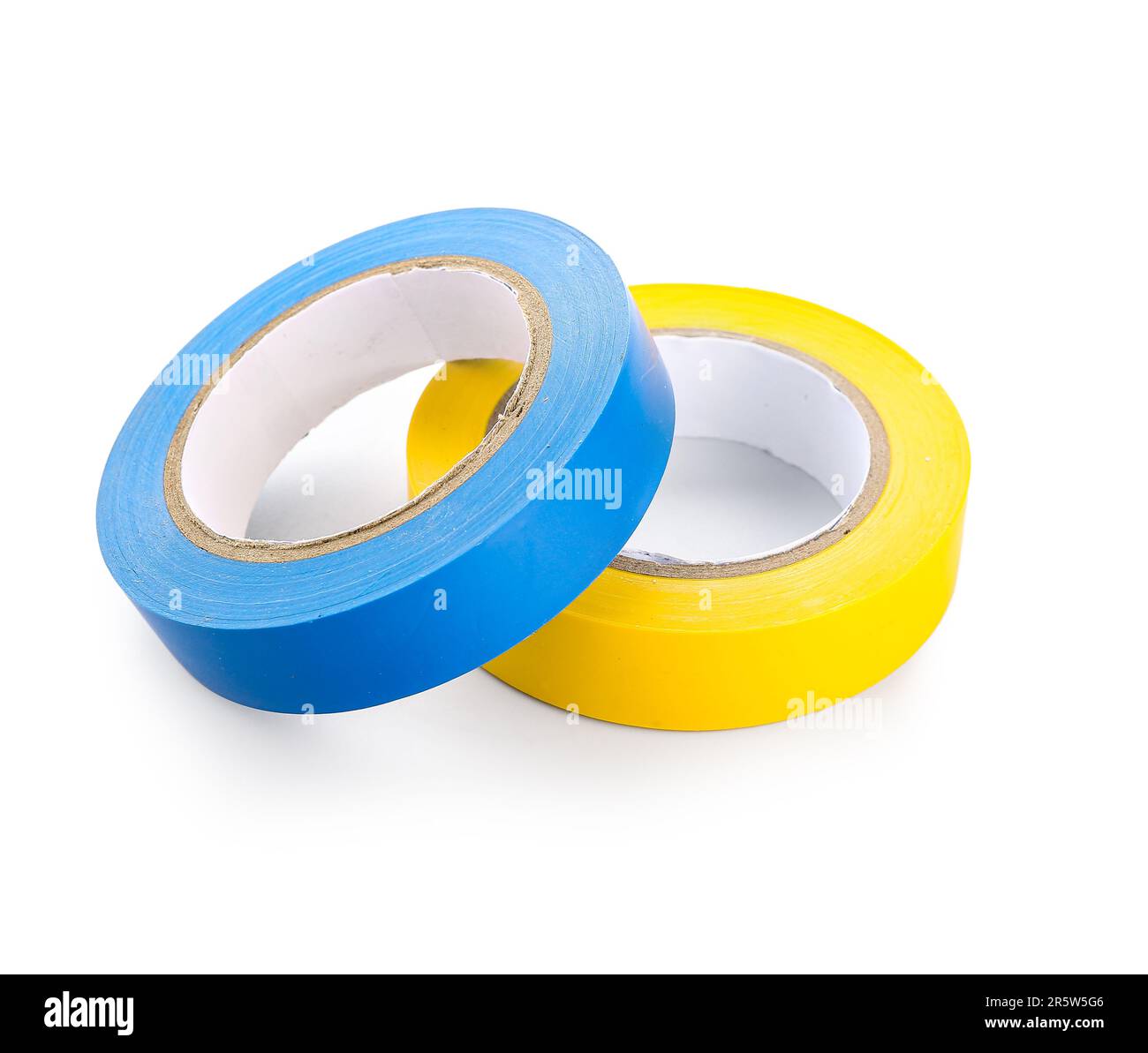 Adhesive tape rolls on white background Stock Photo - Alamy