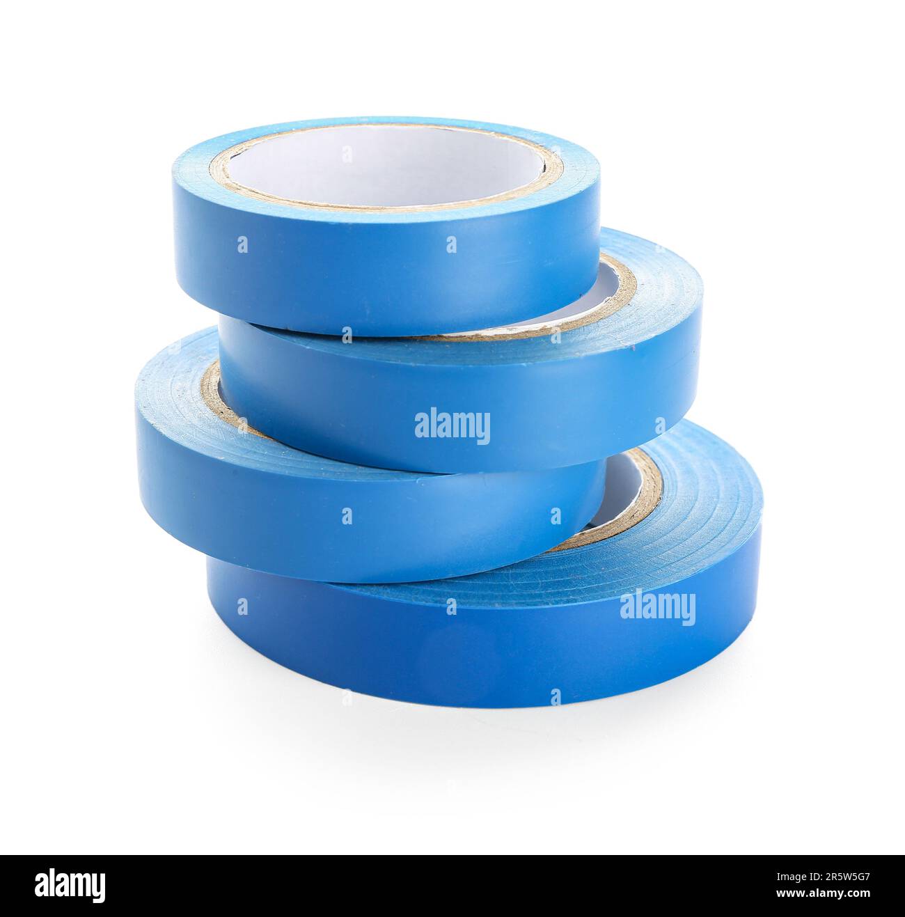 Adhesive tape rolls on white background Stock Photo - Alamy