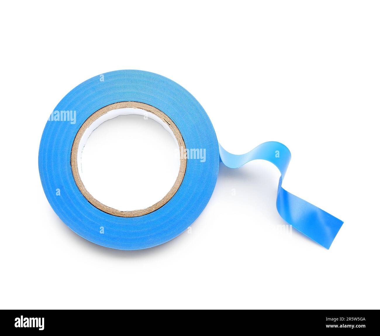 Adhesive tape roll on white background Stock Photo - Alamy