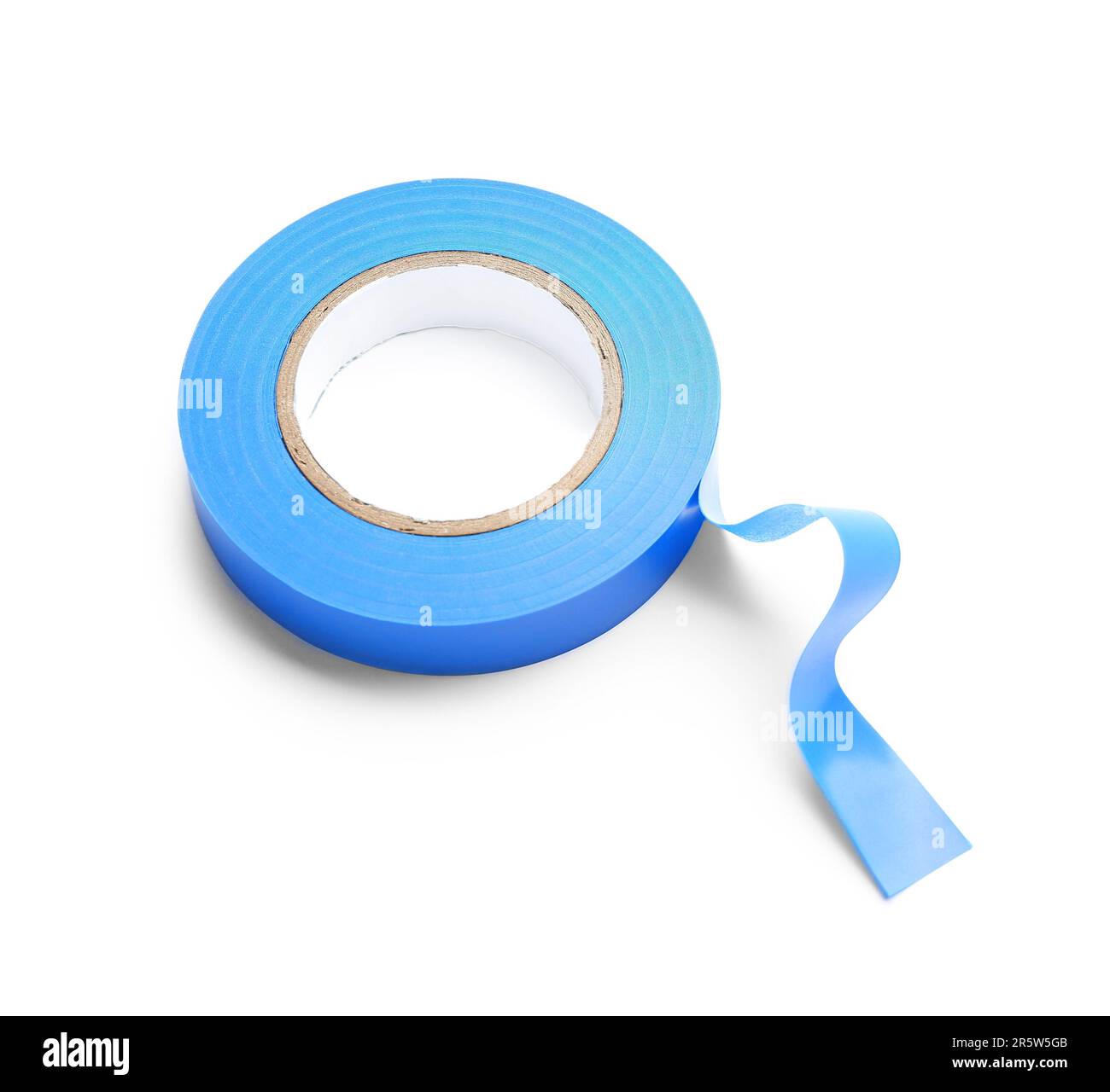 Adhesive tape roll on white background Stock Photo - Alamy