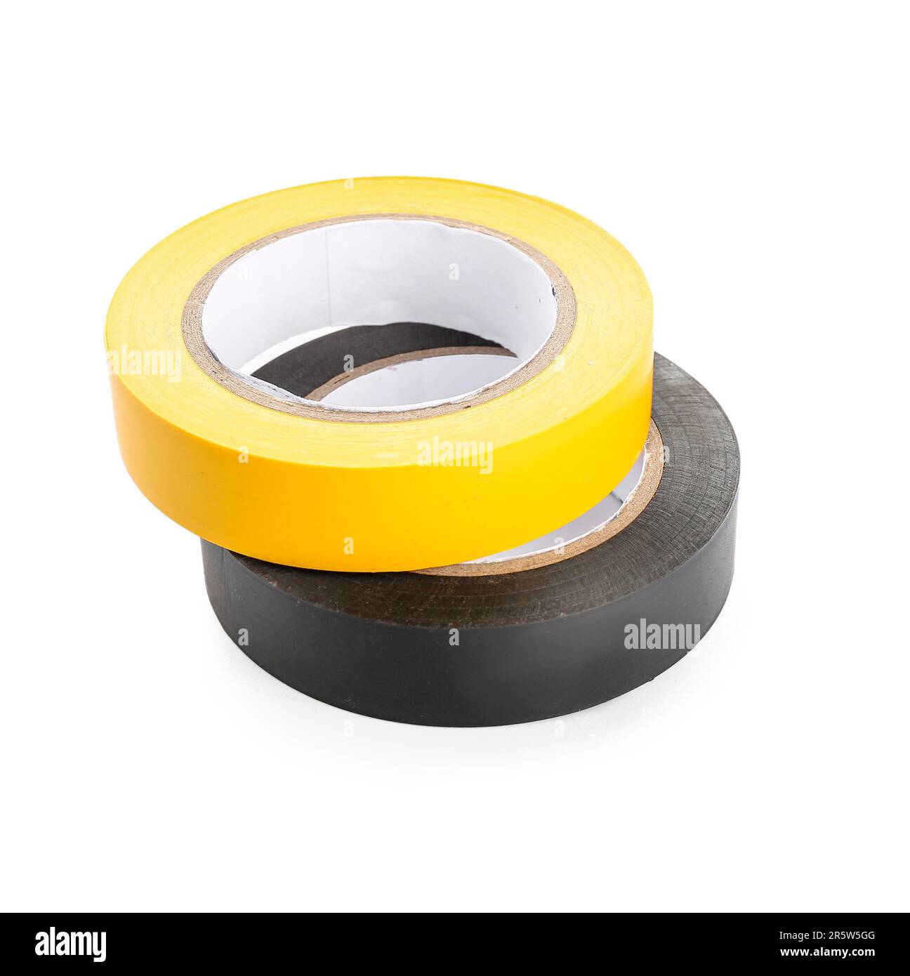 Adhesive tape rolls on white background Stock Photo - Alamy