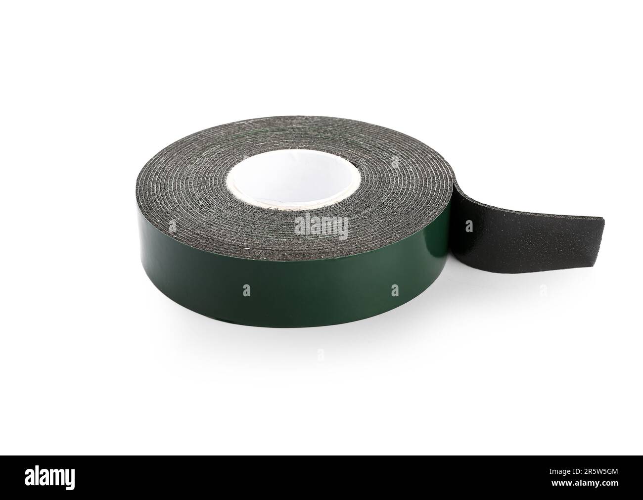Adhesive tape roll on white background Stock Photo - Alamy