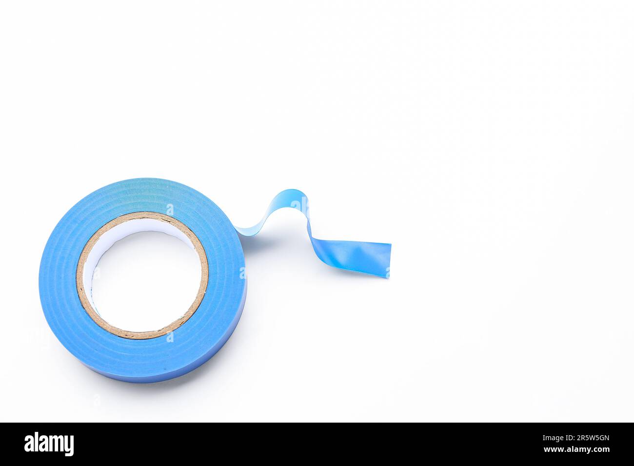 Adhesive tape roll on white background Stock Photo - Alamy