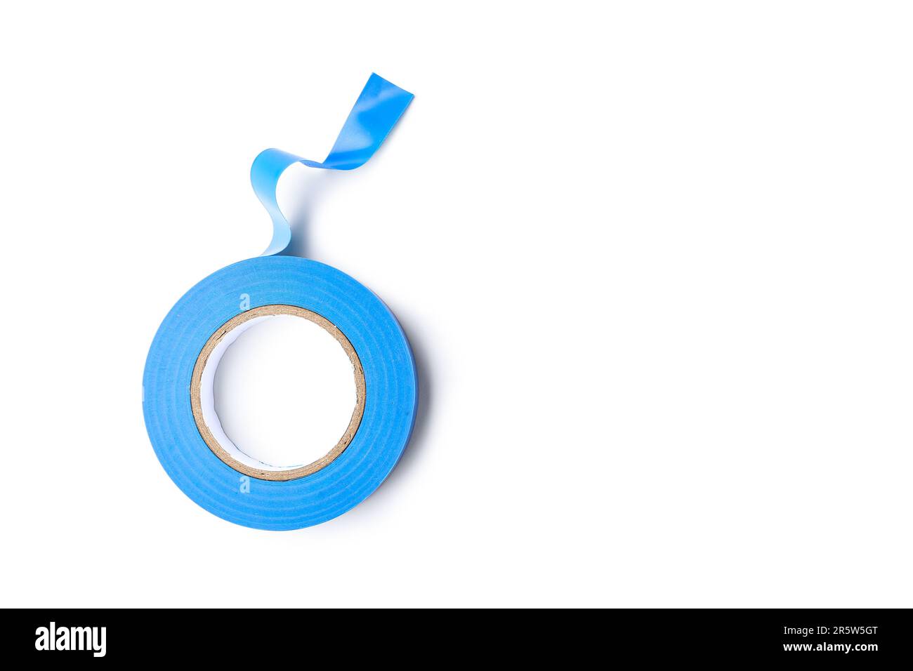 Adhesive tape roll on white background Stock Photo - Alamy