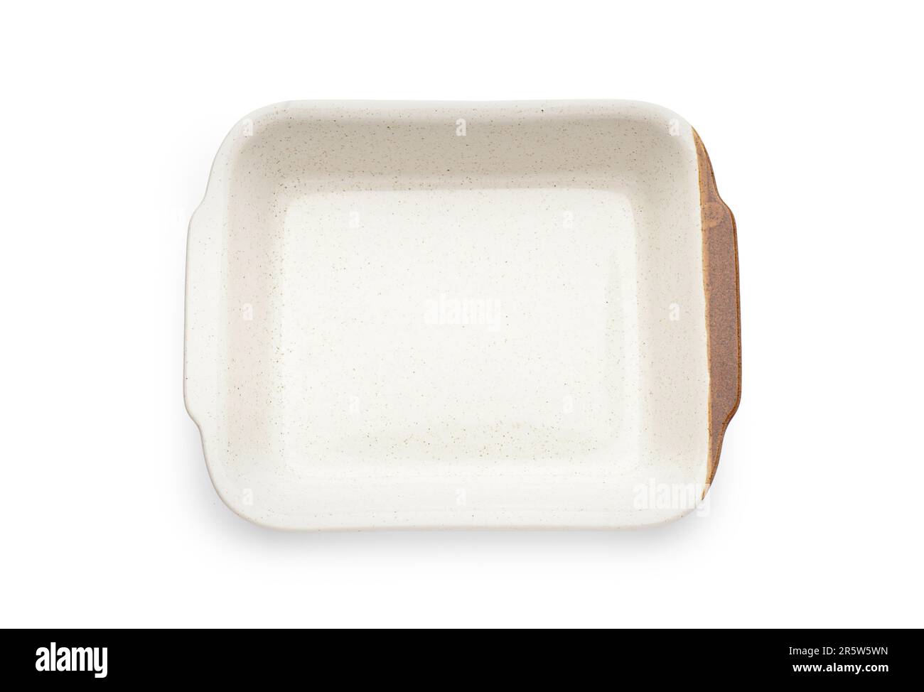 Ceramic baking dish isolated on white background Stock Photo - Alamy