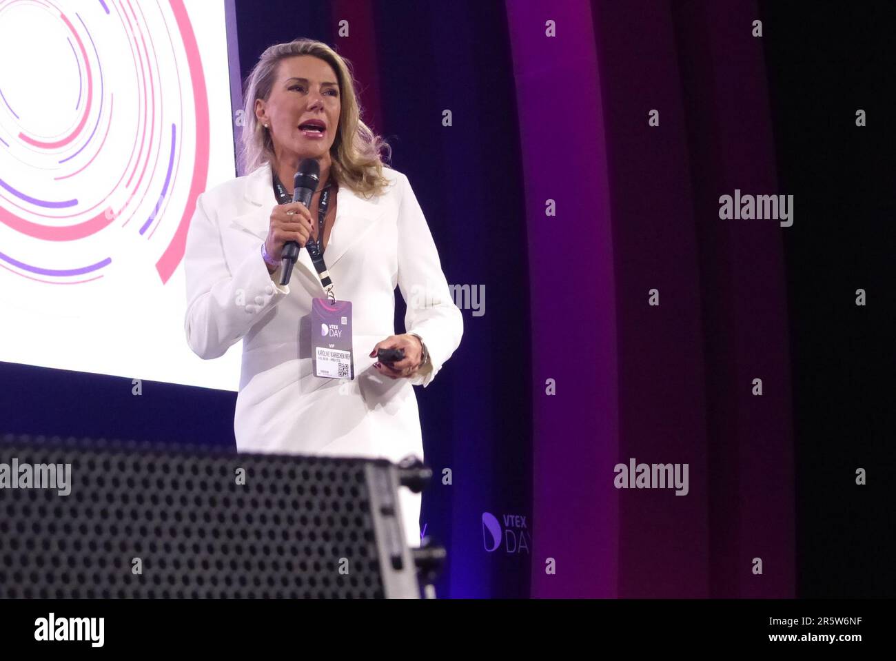 Sao Paulo, Brazil. June 5, 2023, Sao Paulo, Sao Paulo, Brasil: (INT) Vtex Day 2023 event. June 5 ...