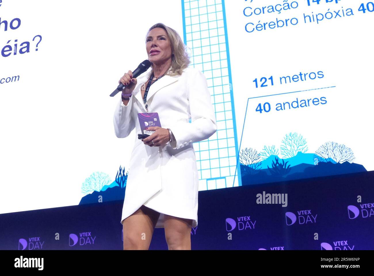 Sao Paulo, Brazil. June 5, 2023, Sao Paulo, Sao Paulo, Brasil: (INT) Vtex Day 2023 event. June 5 ...