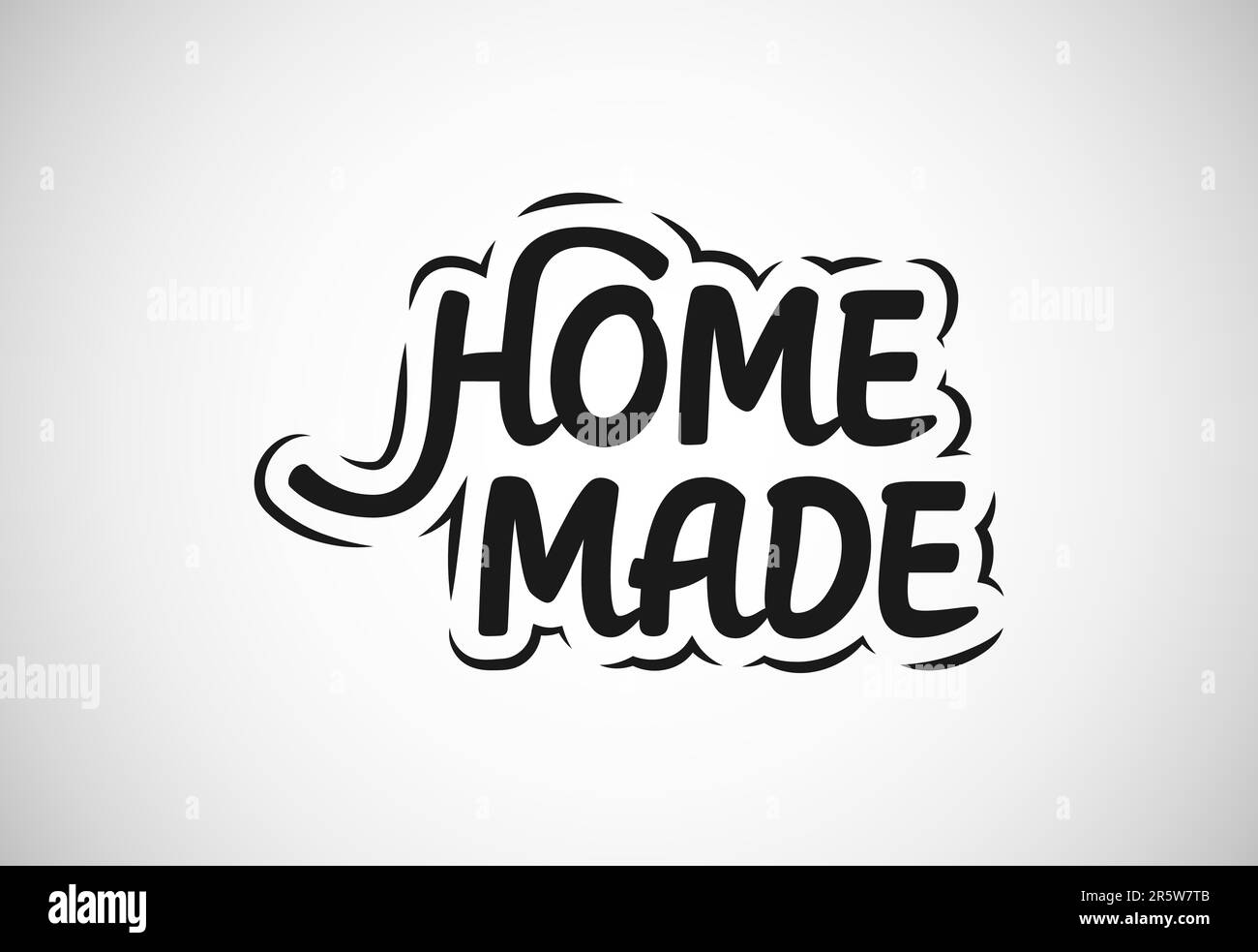 Homemade Product Label vector illustration. Element design for ...