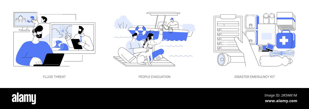 Floods abstract concept vector illustrations Stock Vector Image & Art ...