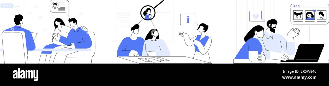 Child adoption abstract concept vector illustrations Stock Vector Image ...