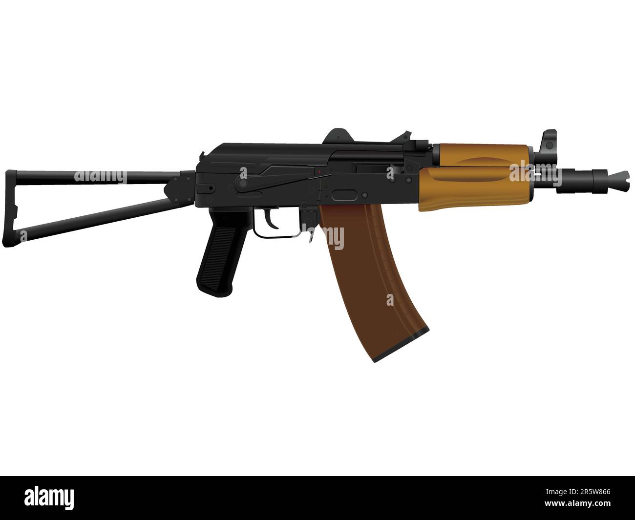 The weapon the automatic device kalashnikov assault - a vector Stock ...