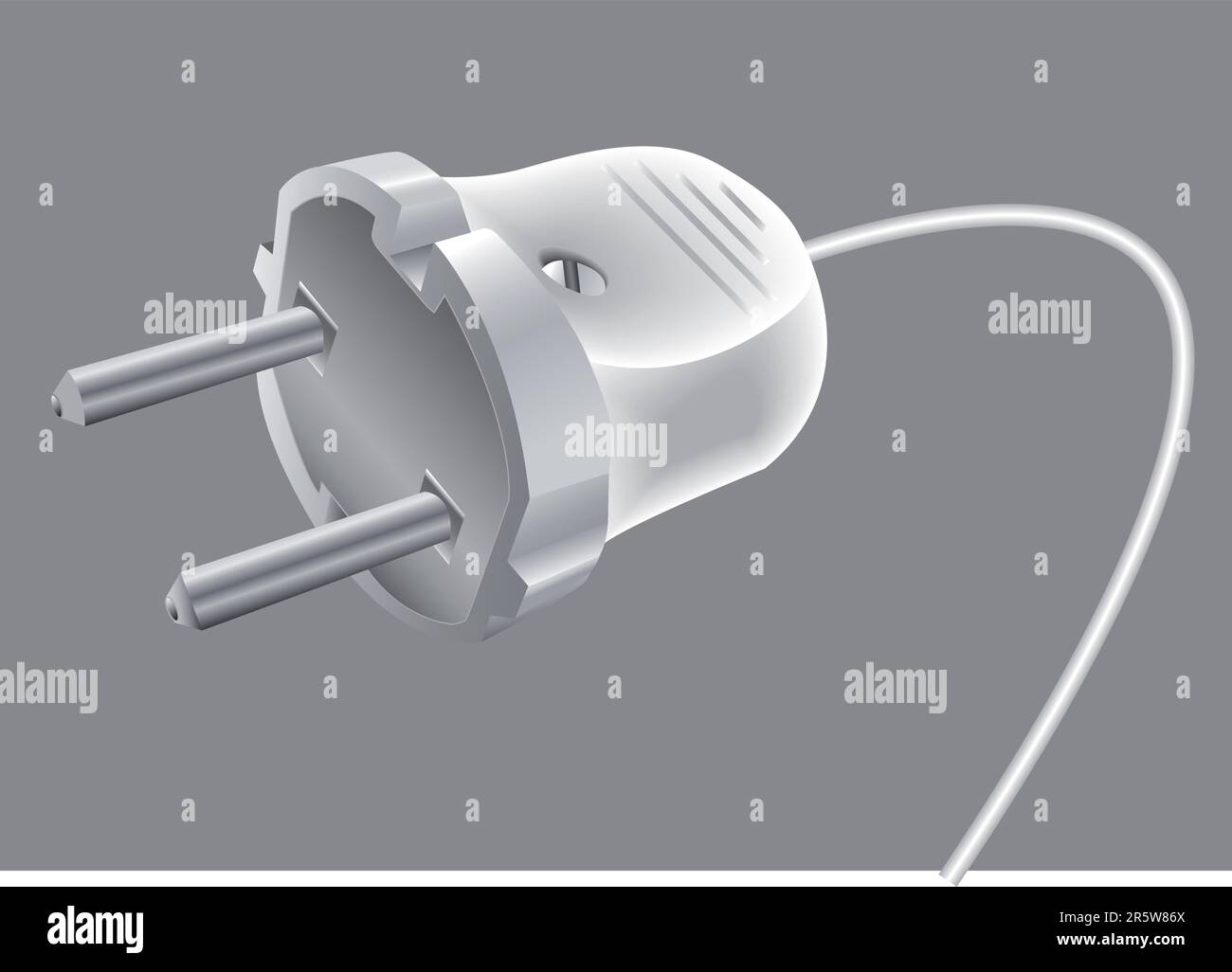 The isolated electric tip and cable for connection of the device Stock ...