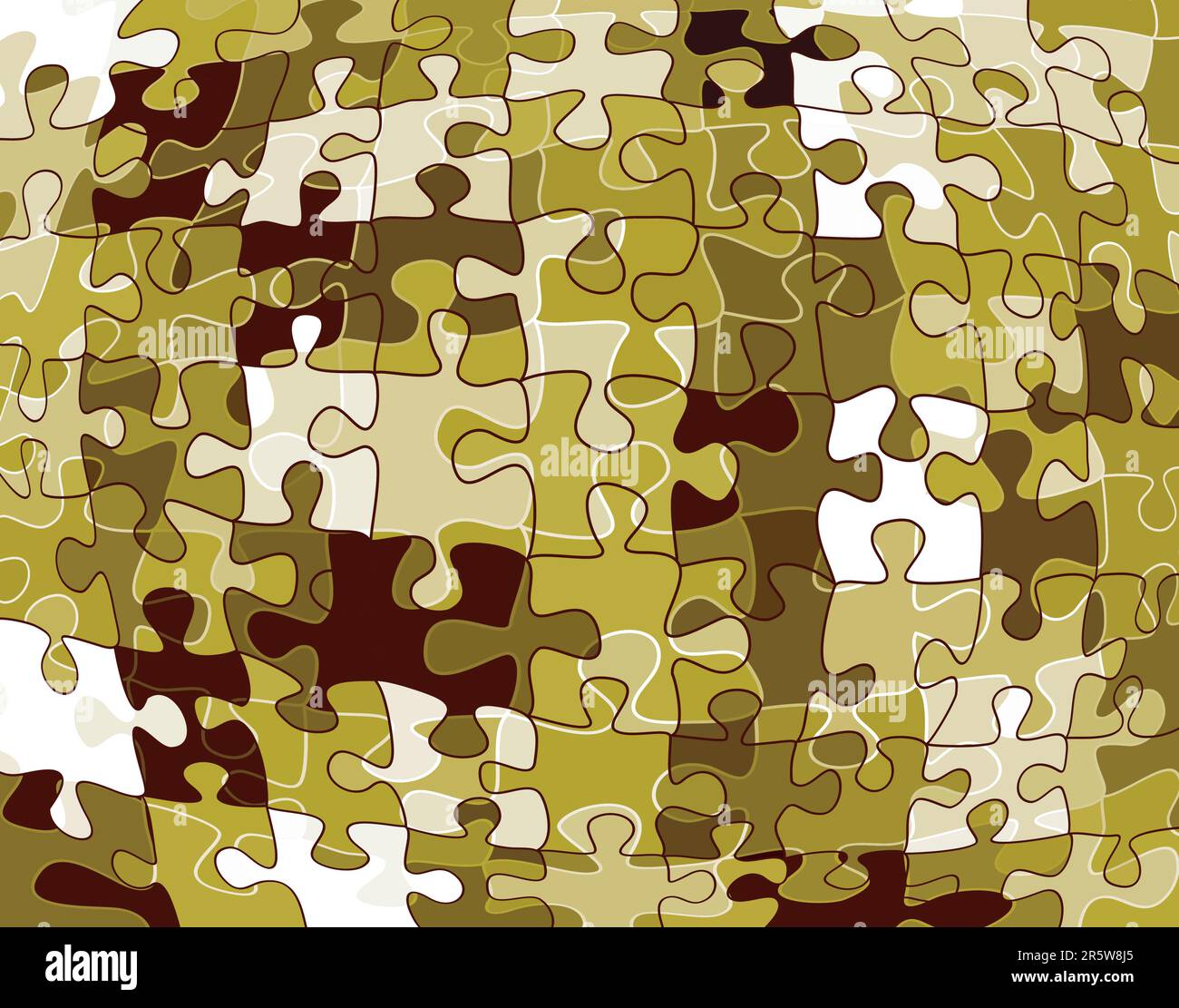 Editable vector background illustration of an abstract jigsaw pattern ...