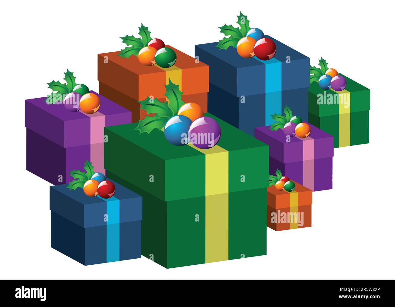 Gift boxes isolated Stock Vector Images - Alamy
