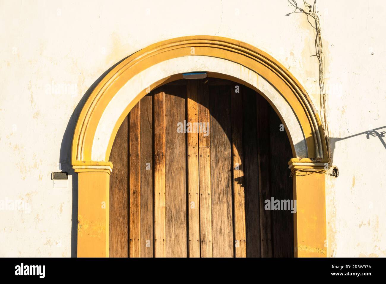 Spanish colonial style door, Carora, Lara State, Venezuela Stock Photo ...