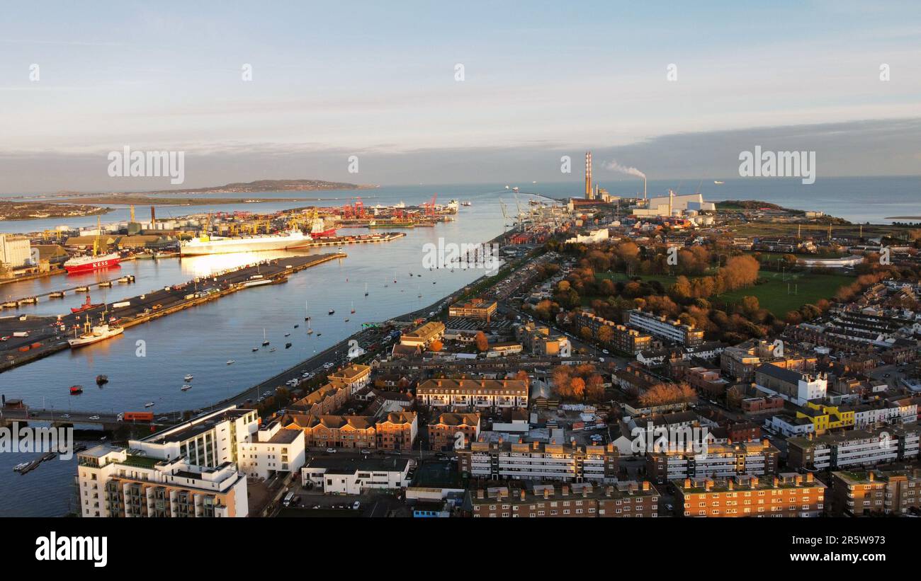 Grand canal dublin aerial hi-res stock photography and images - Alamy