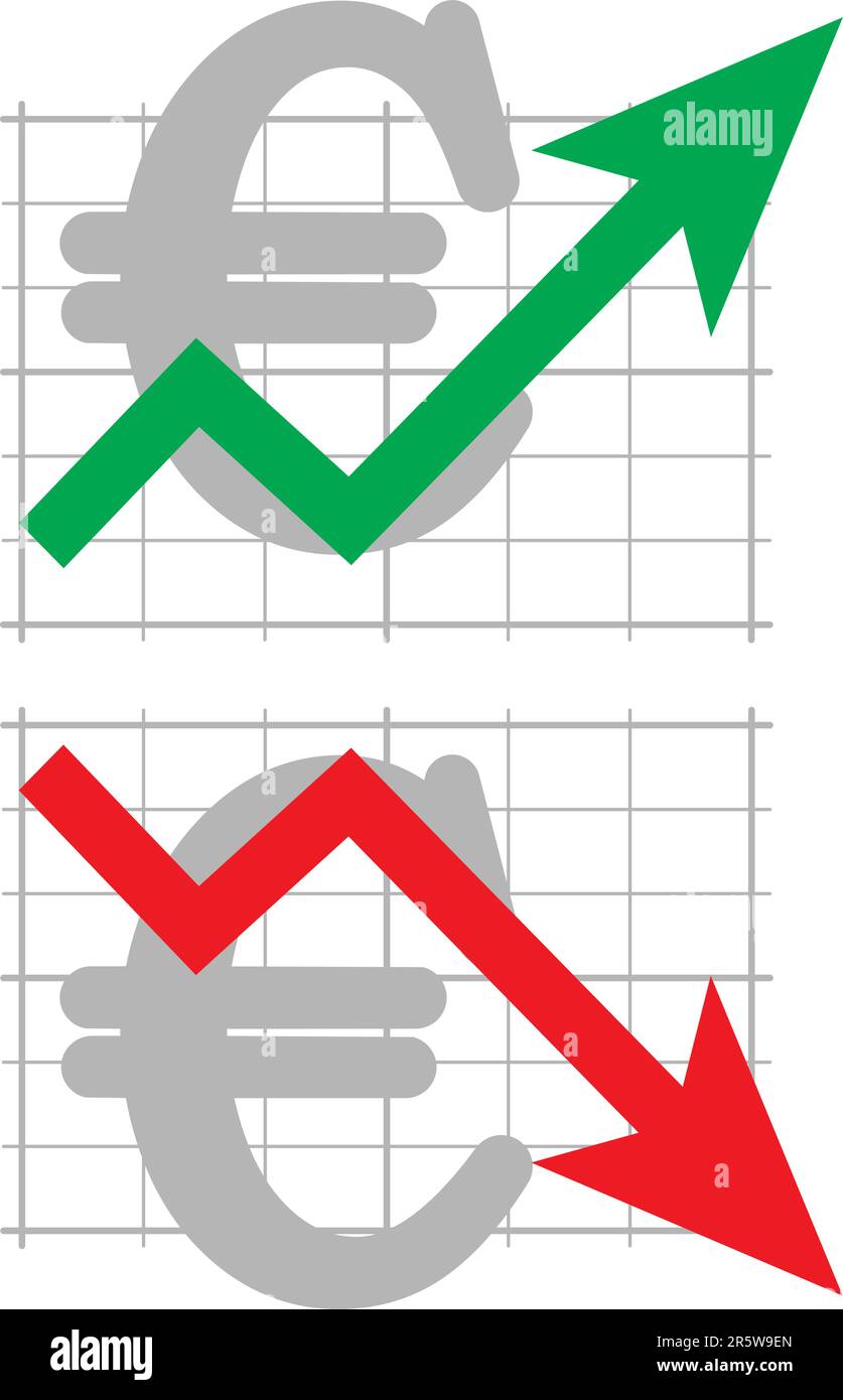 The diagram of an exchange rate. A vector illustration Stock Vector ...