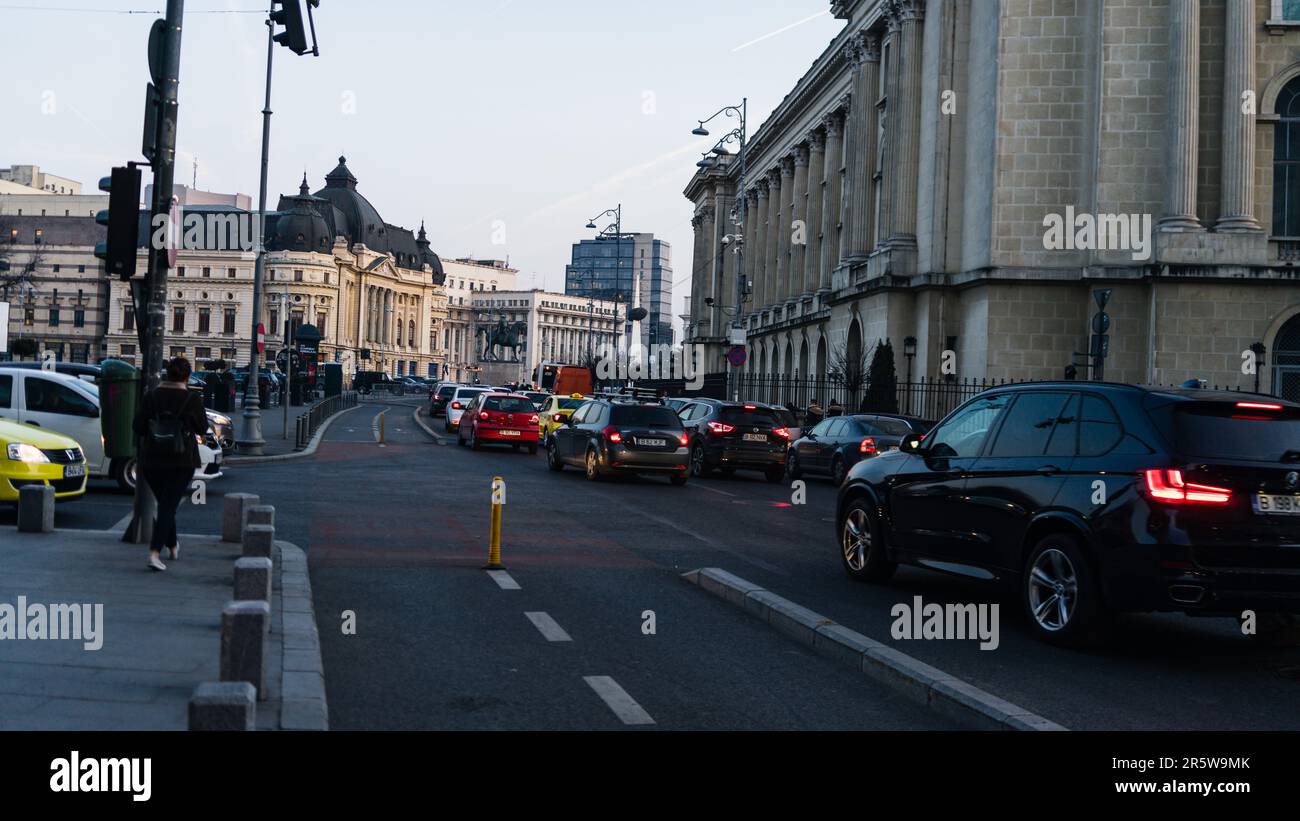 Bumper to Bumper - Urban traffic congestion during peak hour in ...