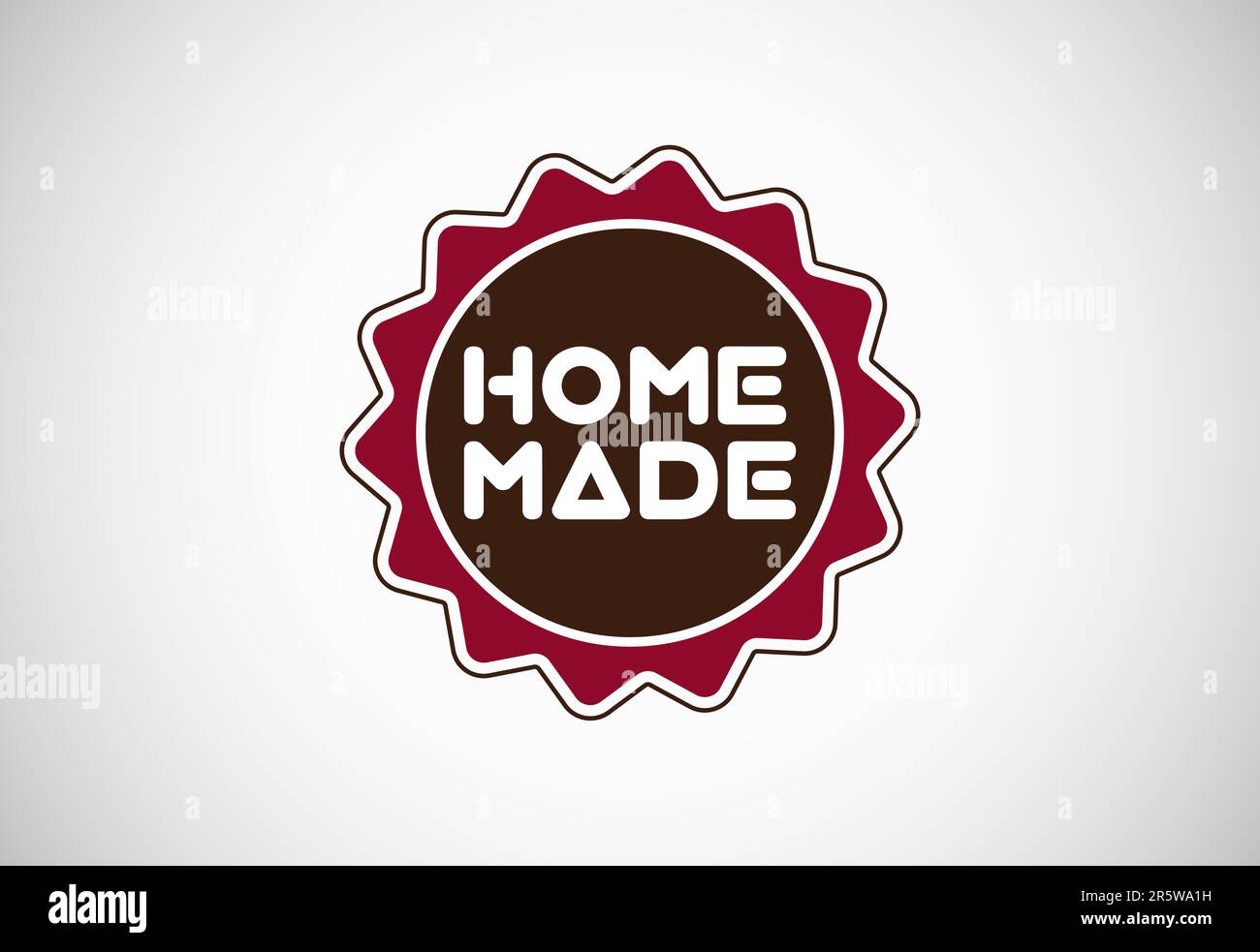 Homemade Product Label vector illustration. Element design for ...
