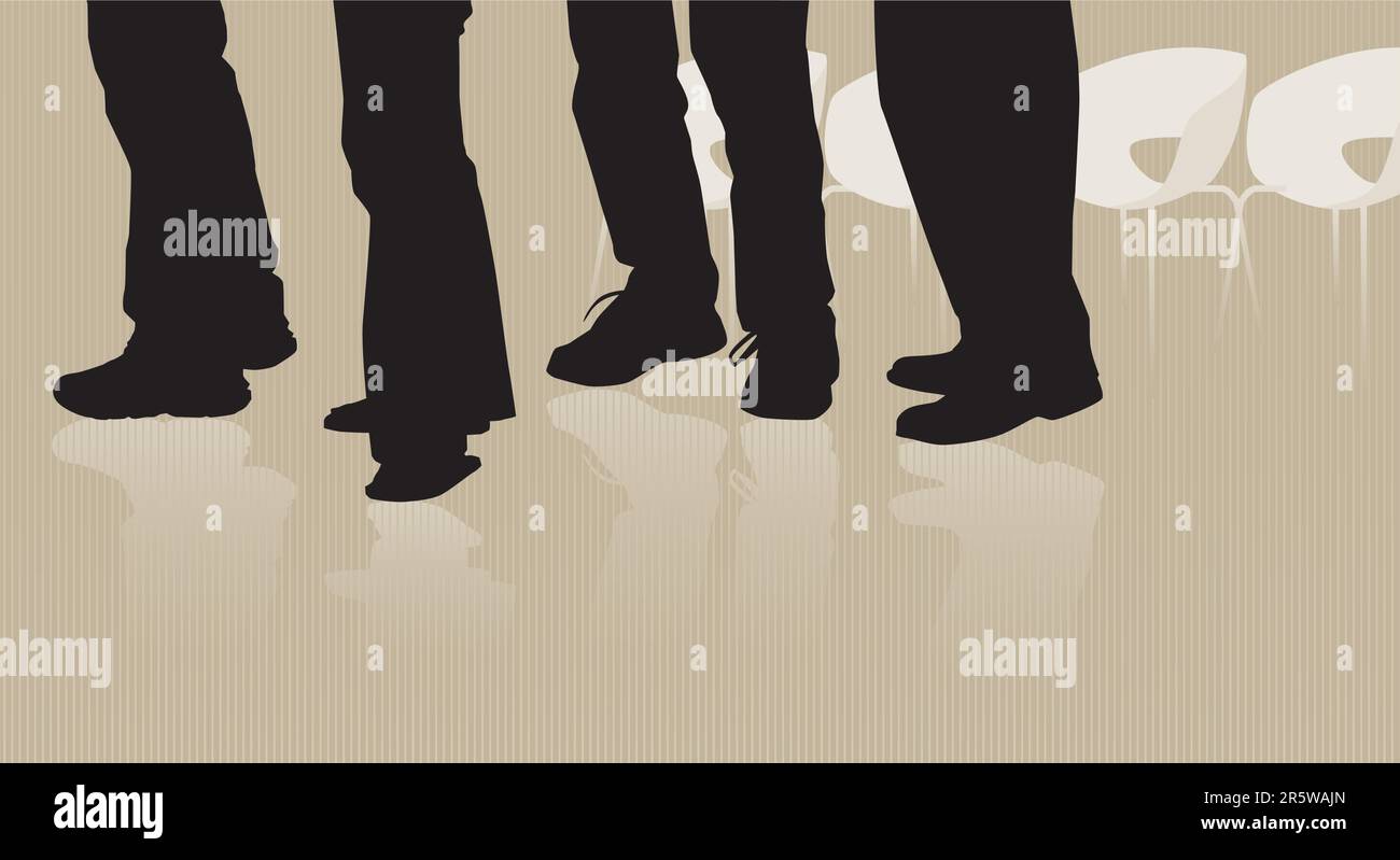 Chairs lining Stock Vector Images - Alamy