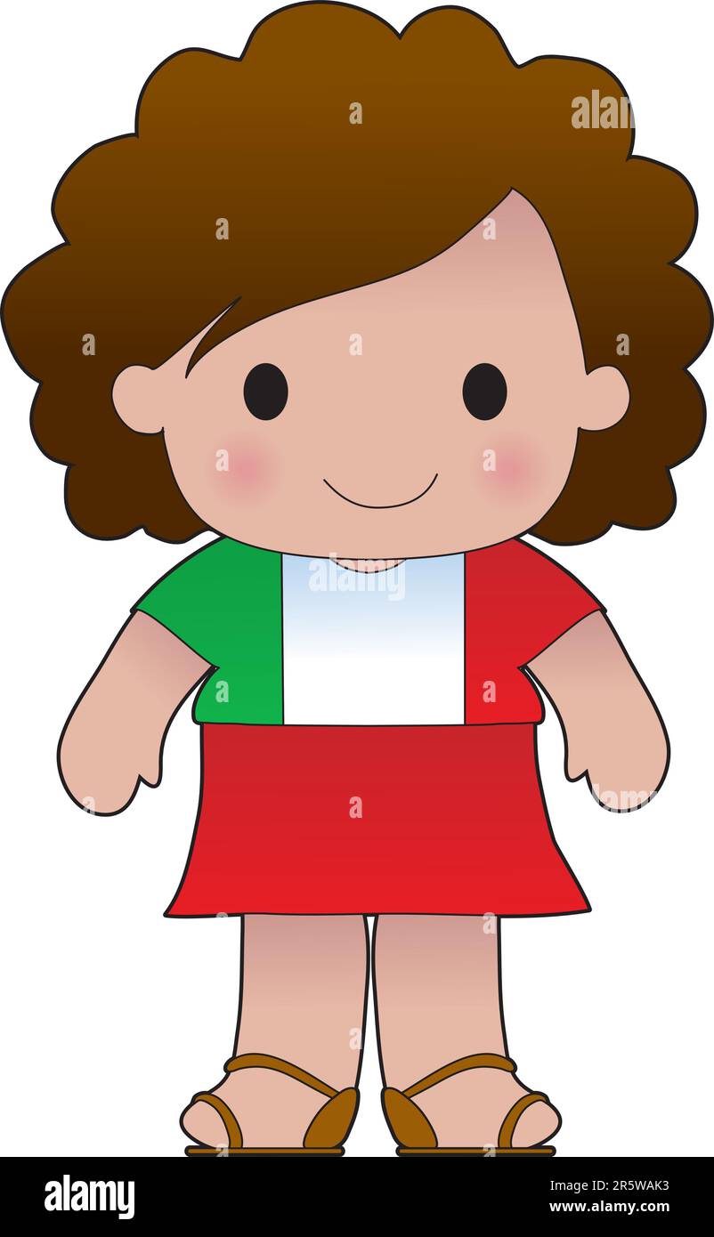 The italian girl Stock Vector Images - Alamy