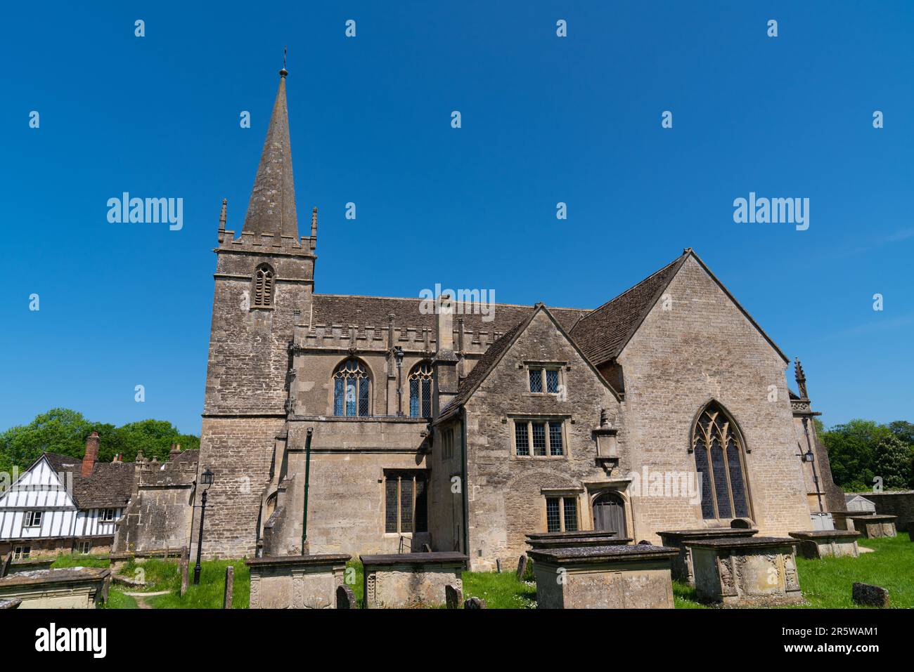 Beautiful church of St Cyriac Lacock village tourist destination ...
