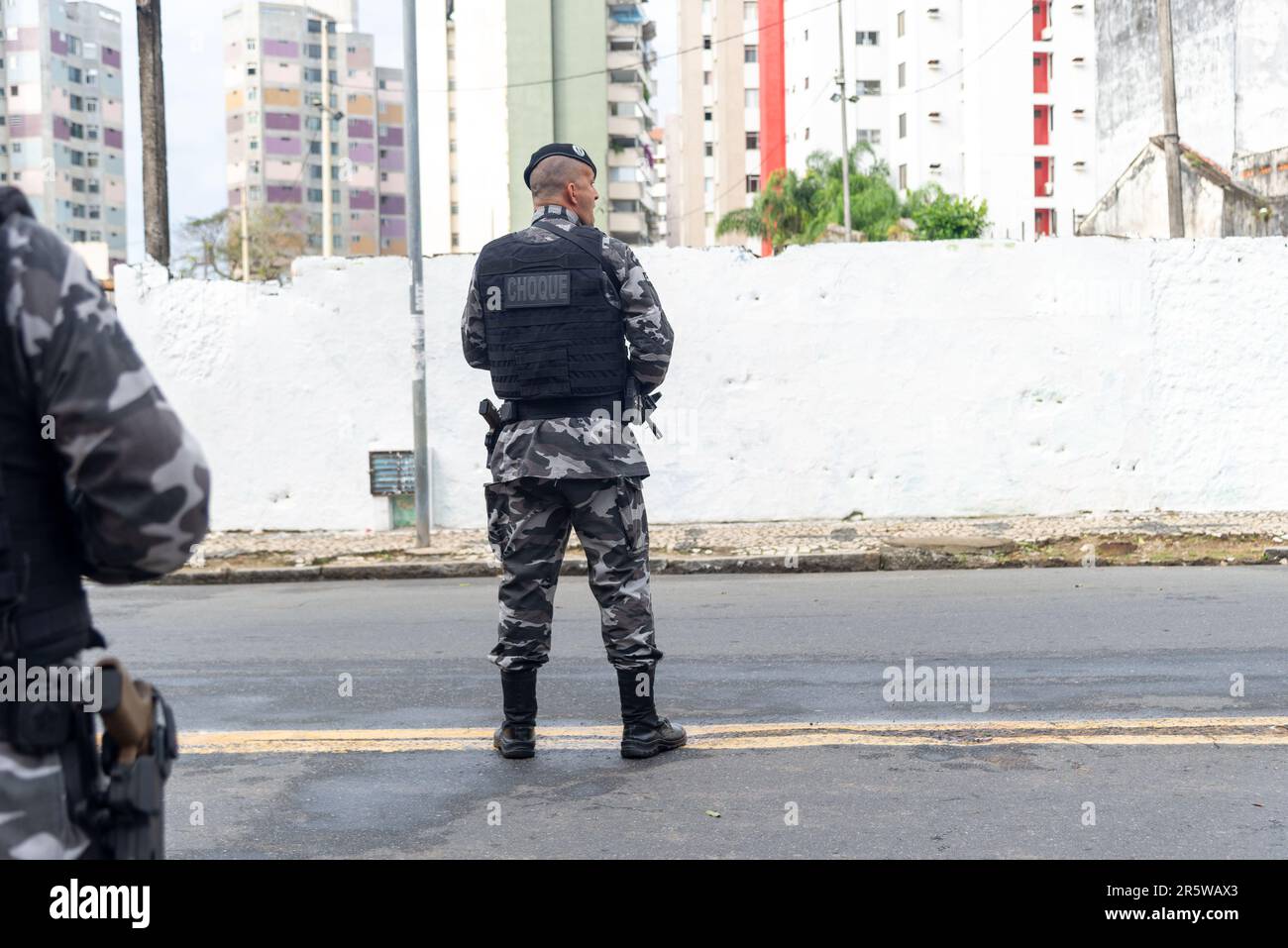 Salvador, Bahia, Brazil - September 07, 2022: Shock troops from the ...