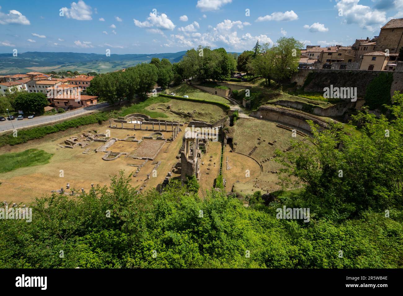 Roman theater of Volterra in Tuscany Stock Photo - Alamy