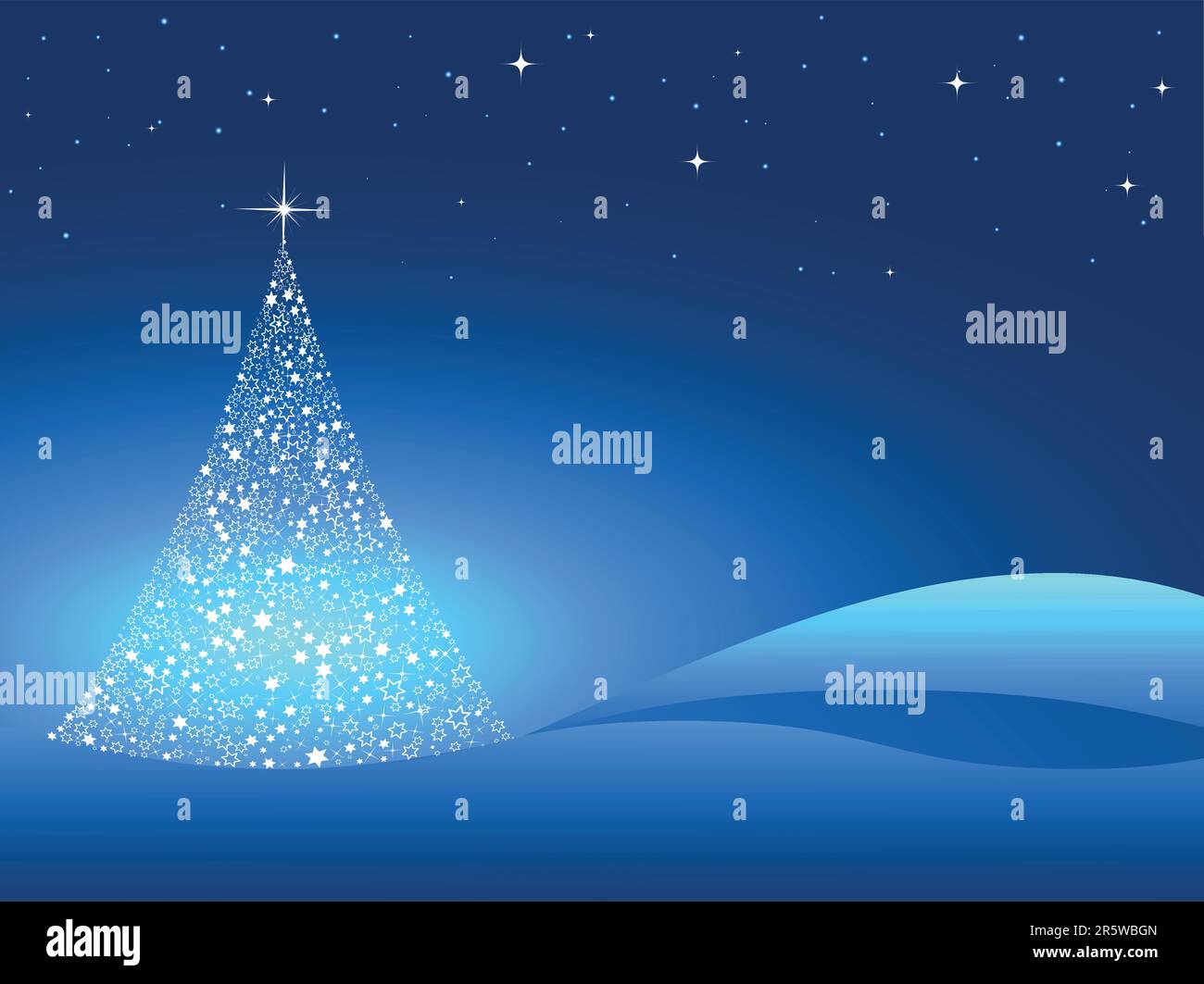Christmas tree of stars Stock Vector Image & Art - Alamy