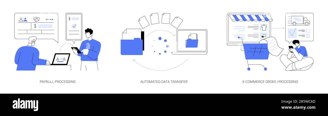 Automated business processes abstract concept vector illustrations Stock Vector Image & Art - Alamy