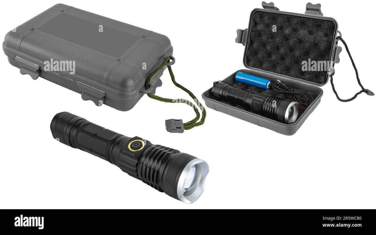 Tactical flashlight hand on hi-res stock photography and images - Alamy