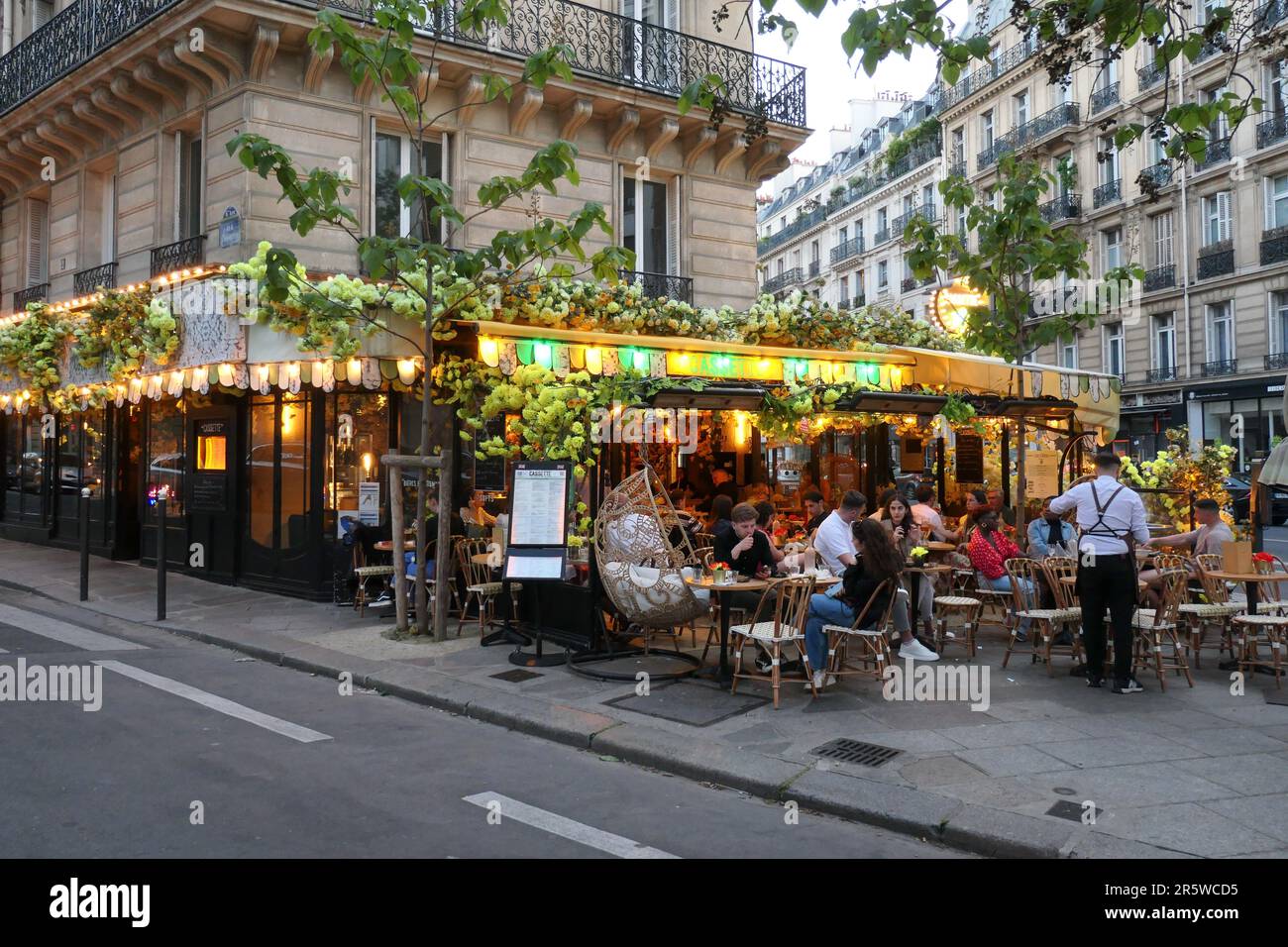 Paris, Rue de Rennes, Cafe // Paris, Rue de Rennes, Cafe Stock Photo ...