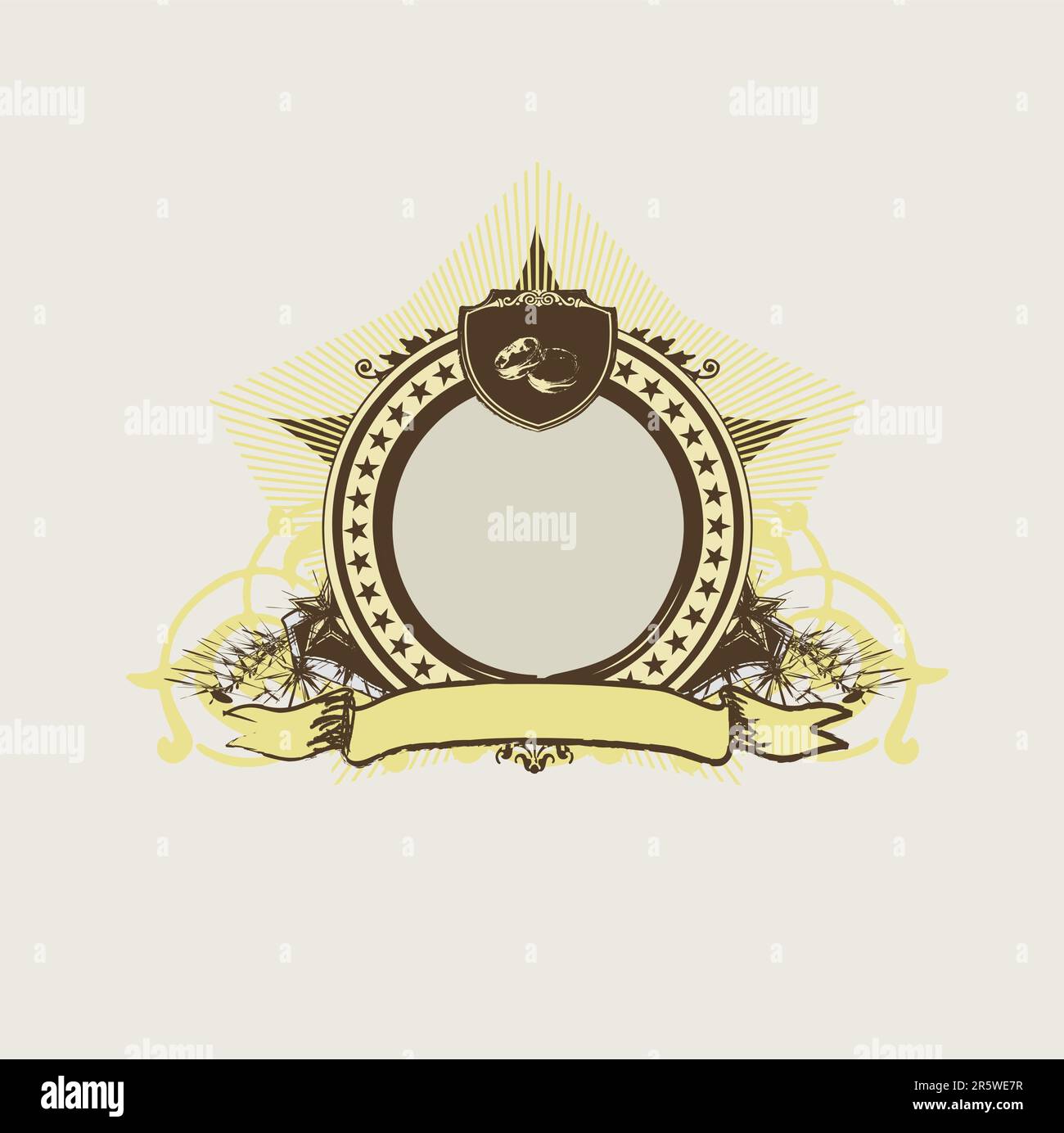 Decorative frame with two rings .Can by used as wedding invitation ...