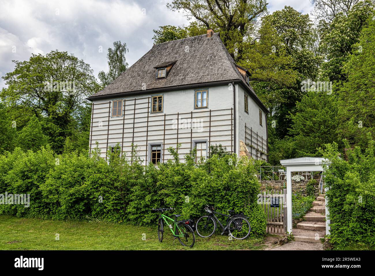 The garden house with garden of Johann Wolfgang von Goethe in Weimar ...