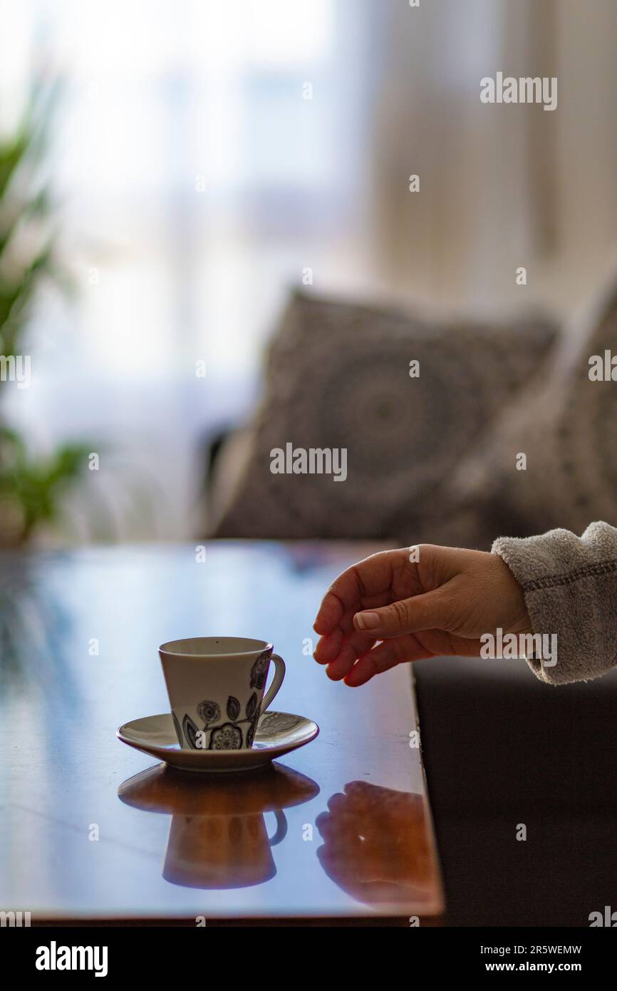 Woman reaching for hand comfort hi-res stock photography and images - Alamy