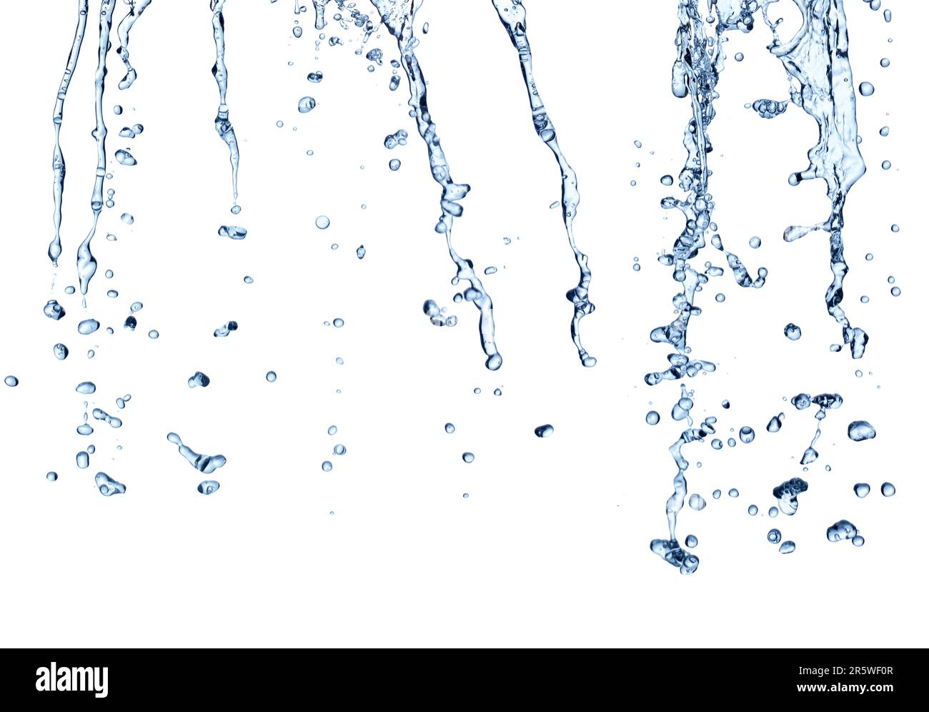 water splash drop blue liquid bubble fresh purity clean background ...