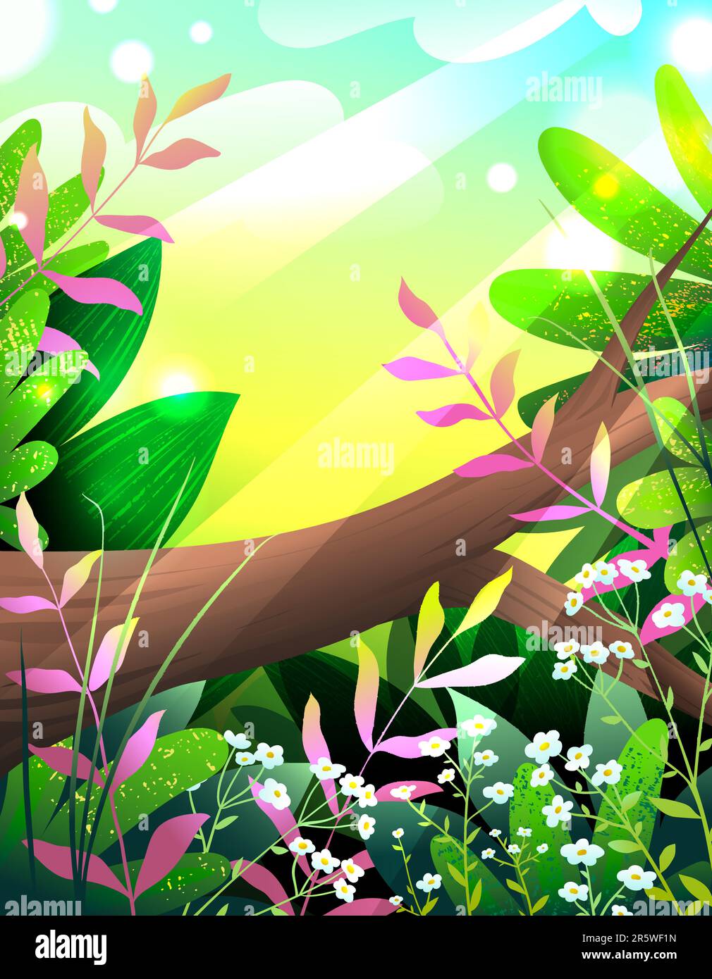 Fairy tale woods illustration Stock Vector Images - Alamy