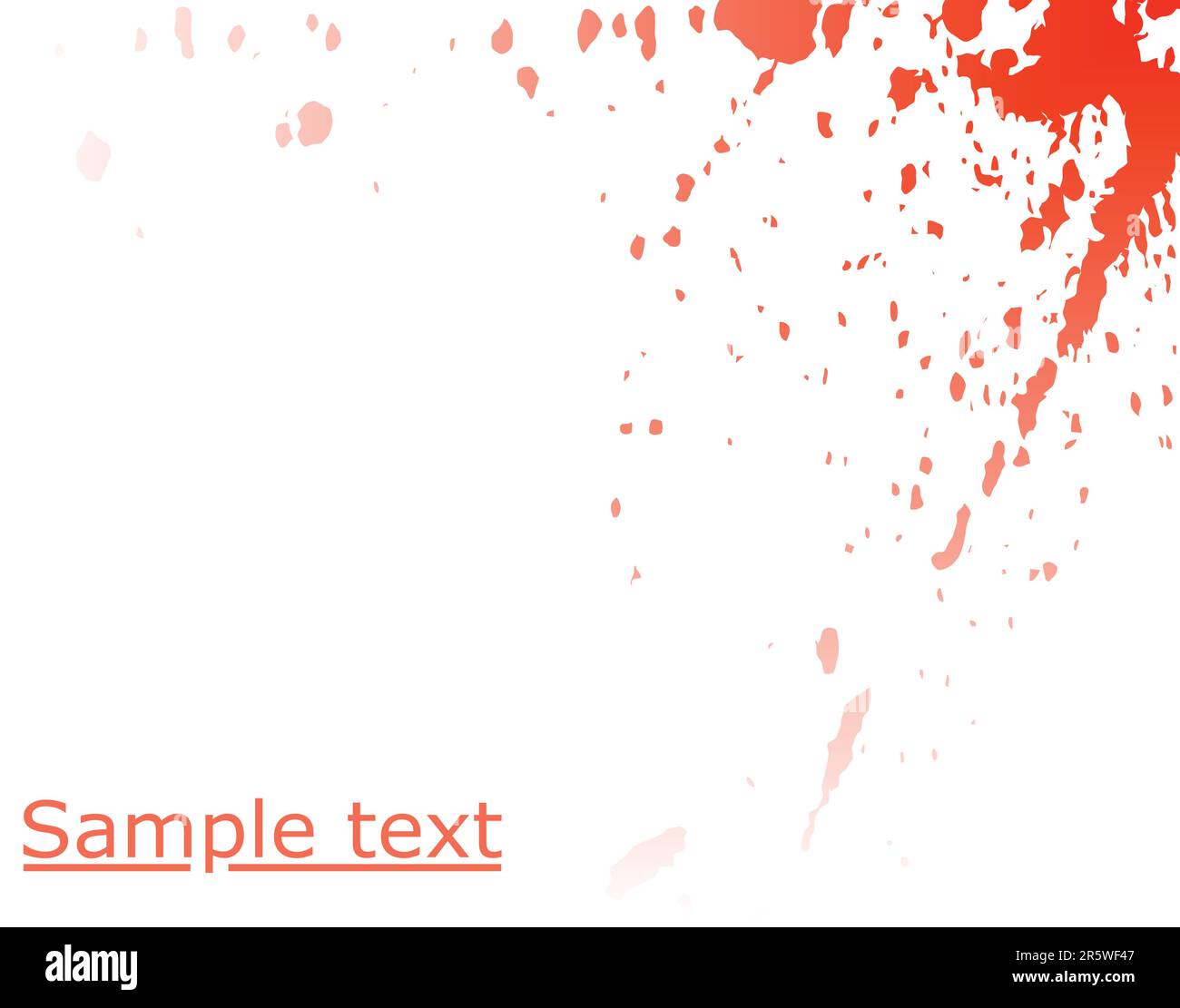 Editable vector background design of an orange ink splash Stock Vector ...