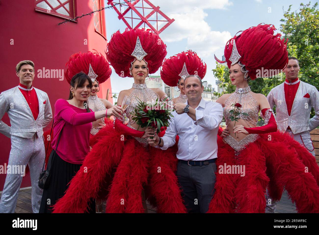 Paris, France. 05th June, 2023. Matthias Meilland and Virginie Clerico ...