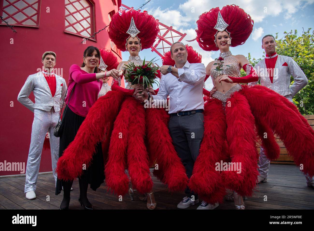 Paris, France. 05th June, 2023. Matthias Meilland and Virginie Clerico ...