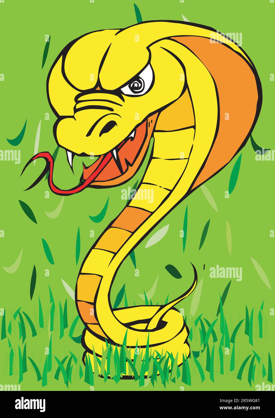 Snake silhouette vector hi-res stock photography and images - Alamy