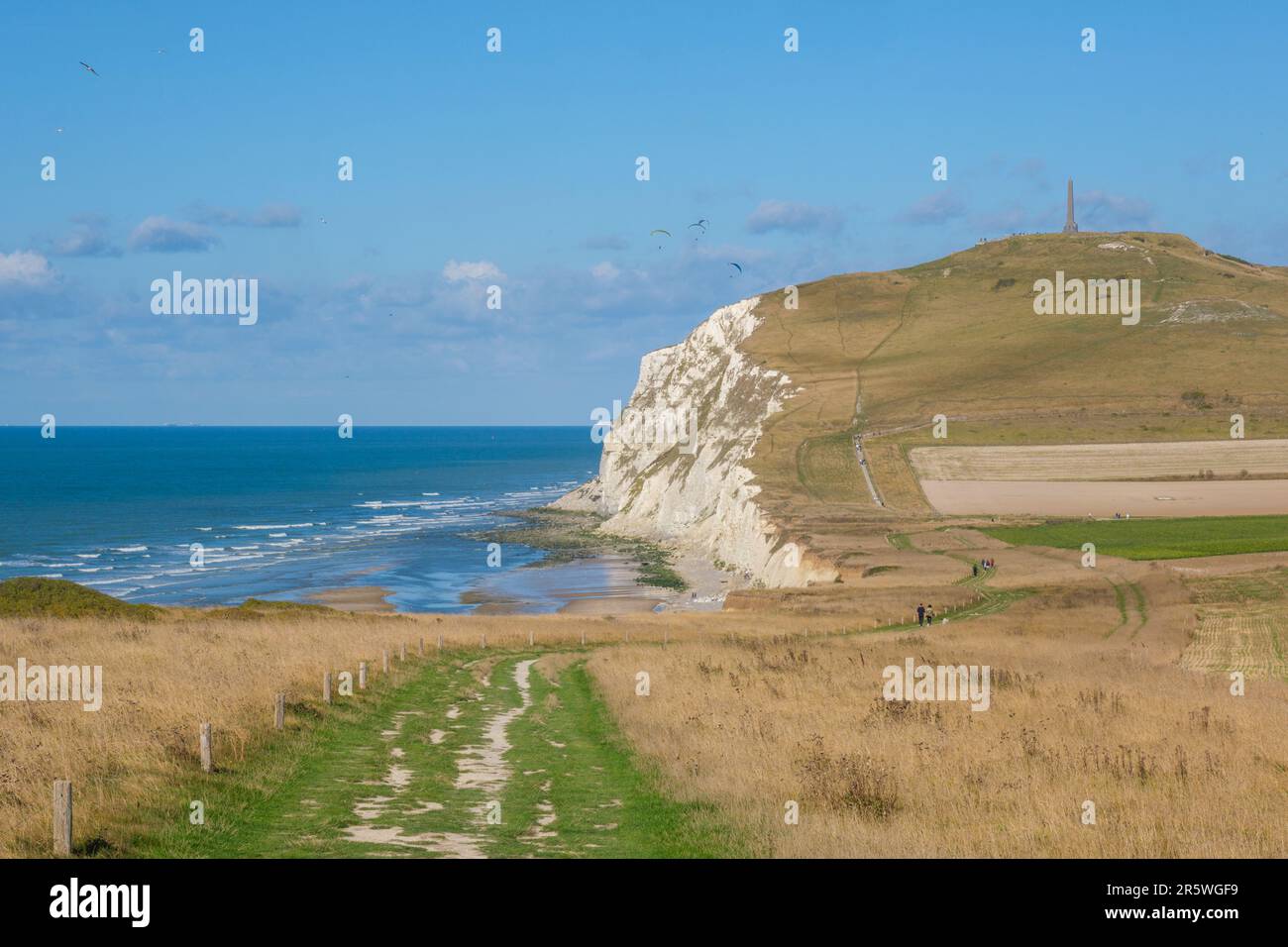 Cap Blanc-Nez cliffs near Calais, France, in summer Stock Photo - Alamy